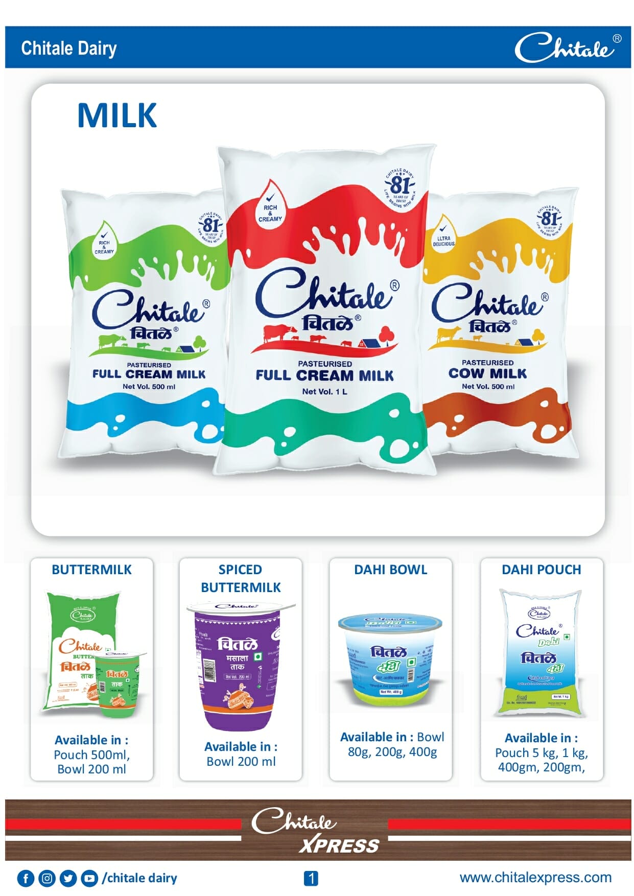 Products - Chitale Xpress